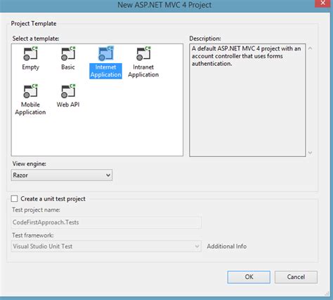code first approach in mvc using entity framework