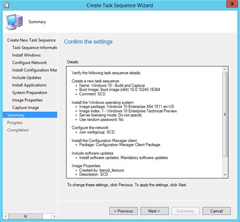 Windows 10 Deployment Create SCCM Windows 10 Build And Capture Task