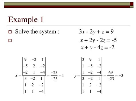 ppt cramer s rule powerpoint presentation free download id 1712785