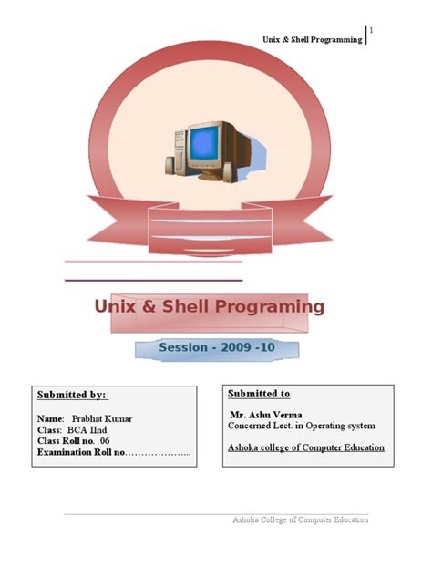 shell programming operating system command line interface
