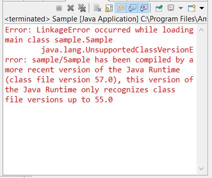Error LinkageError Occurred While Loading Main Class