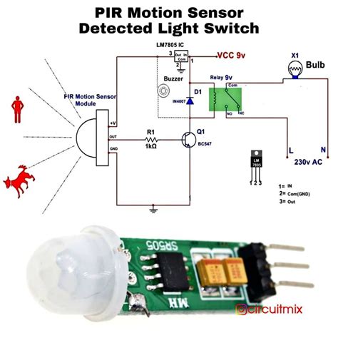Lap Pir Sensor Wiring Diagram Pir Sensor Switch Wiring
