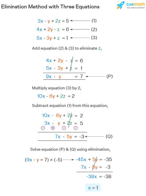 solving systems of 3 equations by elimination printable examples free printable download