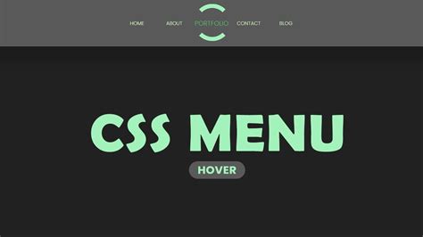Pure Css Menu Hover Animation Tutorial Css Menu And Hover Youtube