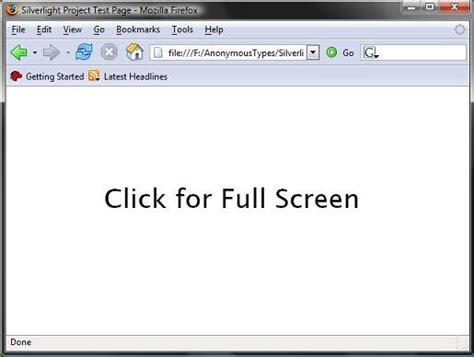 ScottGu S Blog Tip Trick Supporting Full Screen Mode With Silverlight