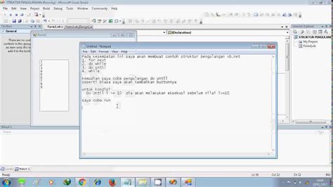 Tutorial VB Net LOOP DO UNTIL Statement YouTube