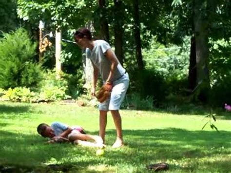 MOM ACCIDENTALLY HITS SON WITH BALL YouTube