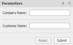 Parameters Panel NET Reporting Tools DevExpress Documentation