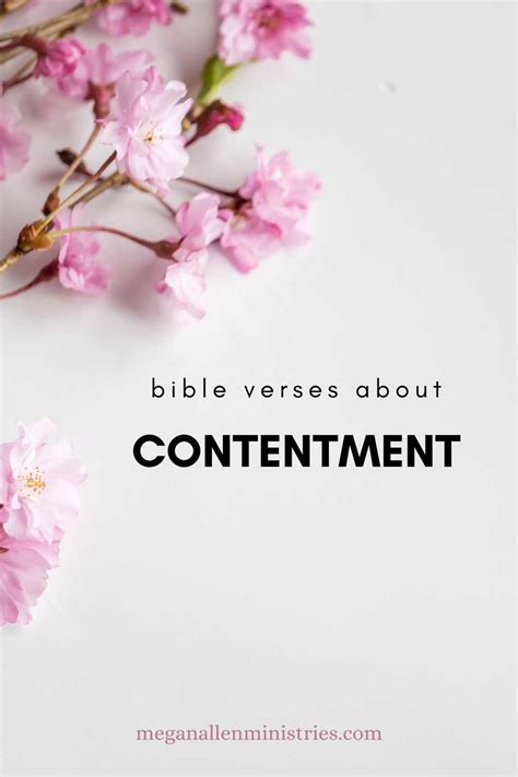 15 Encouraging Bible Verses About Contentment Megan Allen Ministries