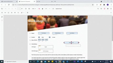 create ui interaction in angular pdfviewer component syncfusion