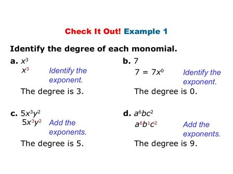 identify polynomials ch14