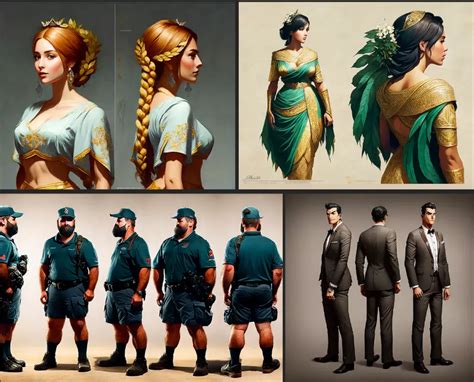 Create Character Turnaround In Stable Diffusion Character Turnaround