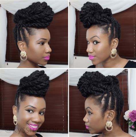 Natural Braided Mohawk Hairstyles