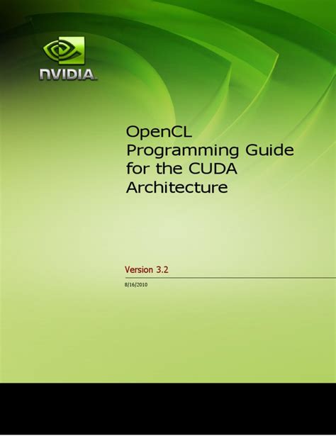 opencl programming guide pdf parallel computing graphics processing unit