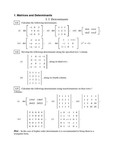 matrices determinants and linear systems pdf system of linear equations matrix mathematics