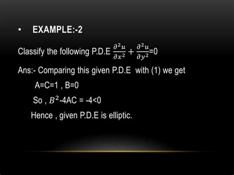 classification of second order partial differential equation