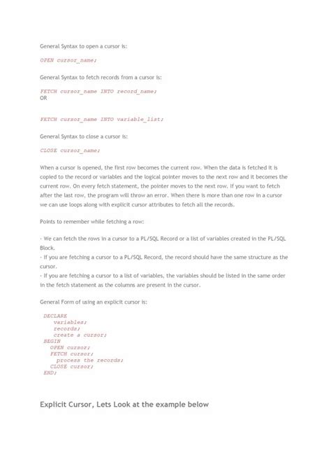 PL SQL Notes LearnPick India