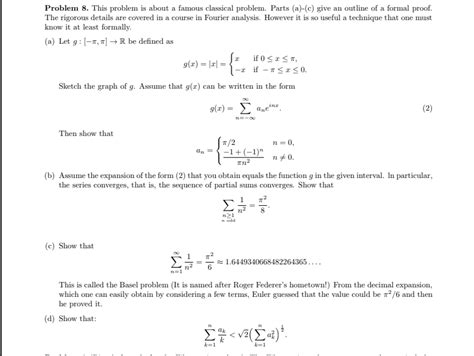 a let g [−π π]→r be defined as g x ∣x∣ {x−x if