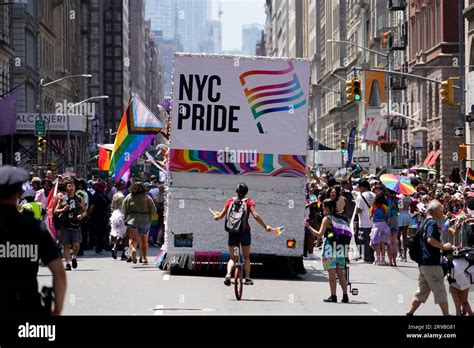 New York New York Usa 25th June 2023 The 2023 Ny Pride Parade Held Along Fifth Avenue In
