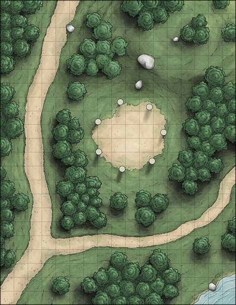 Forest Battle Map Dnd 5e