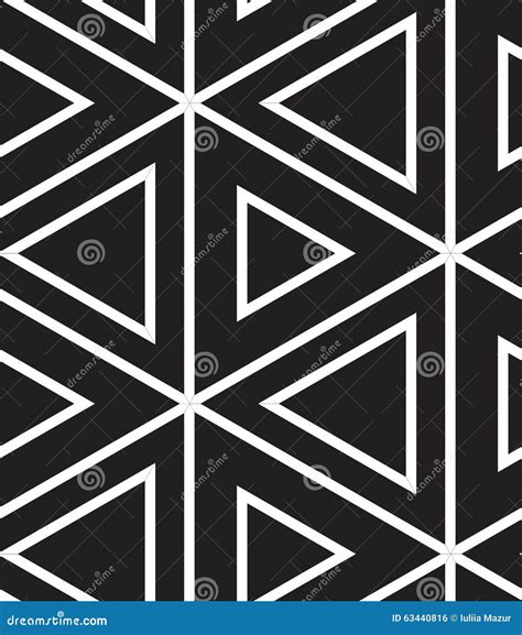 Vector Seamless Pattern Modern Linear Geometric Texture Stock Vector