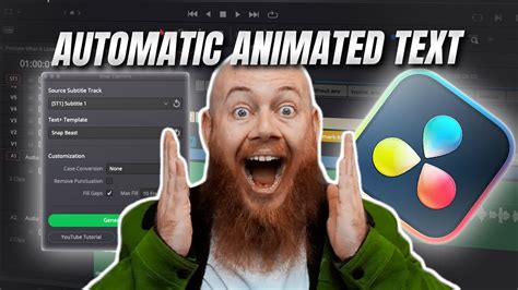 Actual Automatic Animated Subtitles In Davinci Resolve Studio YouTube
