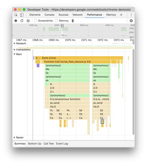 profiling white gaps in chrome devtools flame chart stack overflow