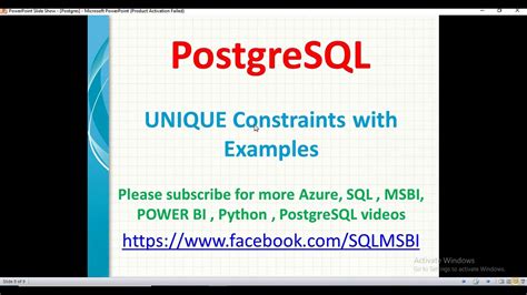 postgresql tutorials unique constraints in postgresql psql unique constraints youtube