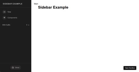 React Sidebar Codesandbox