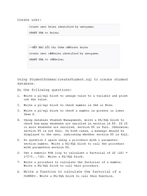 pl sql programming exercises on database manipulation and exception handling pdf pl sql