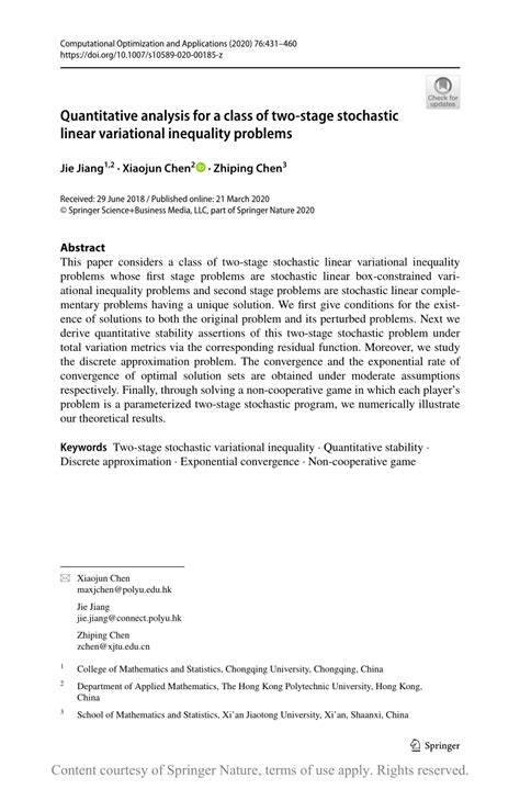 quantitative analysis for a class of two stage stochastic linear variational inequality problems