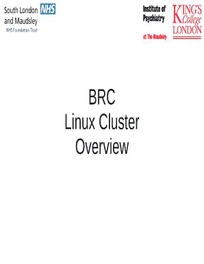 Fillable Online Core Brc Iop Kcl Ac Intro To Linux Slides NIHR BRC MH