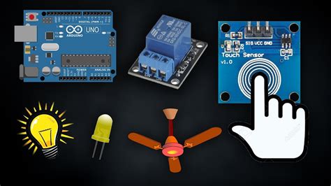Arduino Touch Sensor Led Relay Switch Youtube