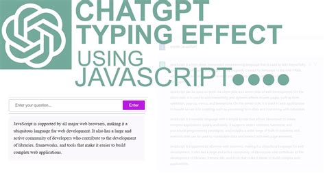 html css javascript project how to implement chatgpt s typing effect script step by step