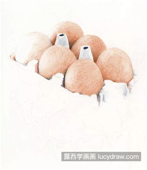 鸡蛋怎么画教你画两筐鸡蛋 露西学画画