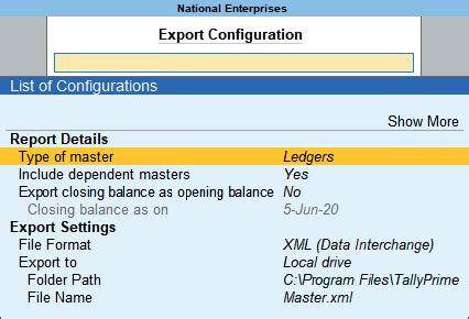 How To Export Data In TallyPrime TallyHelp