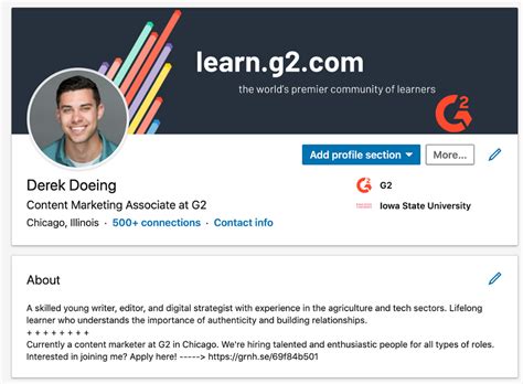 Best Linkedin Summary Examples Qastv