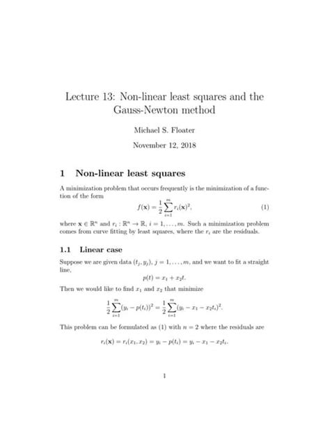 metodo gauss newton pdf