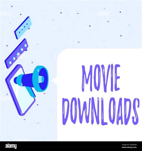 conceptual caption movie downloads internet concept transfers entire film for local storage and