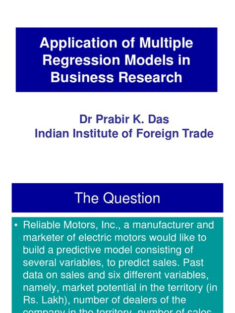multiple regression pdf coefficient of determination regression analysis