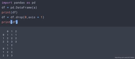python中关于axis容易混淆的理解 drop axis csdn博客