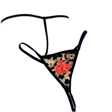 Leopard Qos Queen Of Spades Thong G String Hotwife Swinger Vixen Cuckold Bbc Eur 2245 Picclick Fr