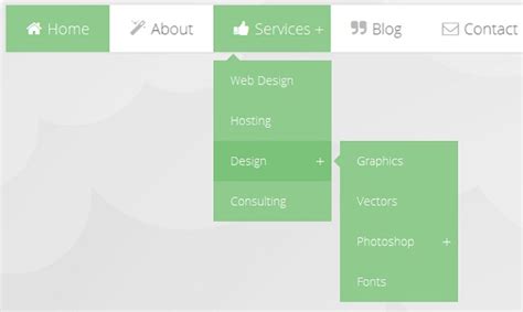 精选10款超酷的html5 css3菜单 html5资源教程
