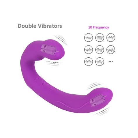 Vibrador De Doble Penetración Para Less O Pegging Vivraciones Sexshop