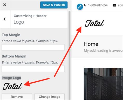 Customizing The Logo Total WordPress Theme