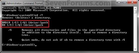 Folder Delete From Command Prompt Tutorials