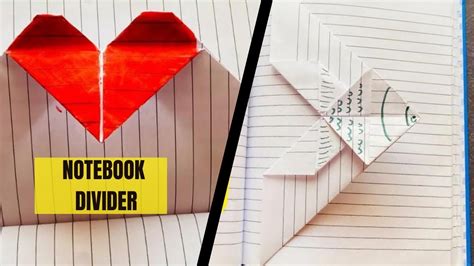 2 DIY Notebook Divider Notebook Partition How To Make Partition In