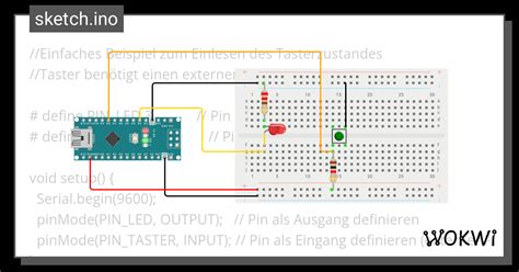 10 Taster Ext Wi A 1 Wokwi ESP32 STM32 Arduino Simulator