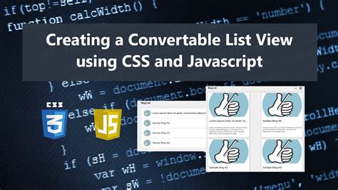 Creating A Convertable List View Using Css And Js Tutorial Sourcecodester