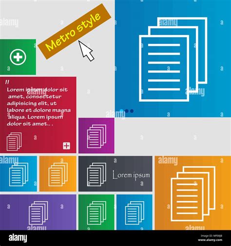 Copy File Sign Icon Duplicate Document Symbol Set Of Coloured Buttons